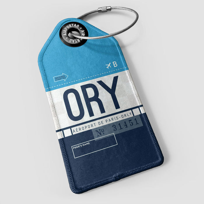 Airport Code Luggage Tag - IATA code ORY baggage tag