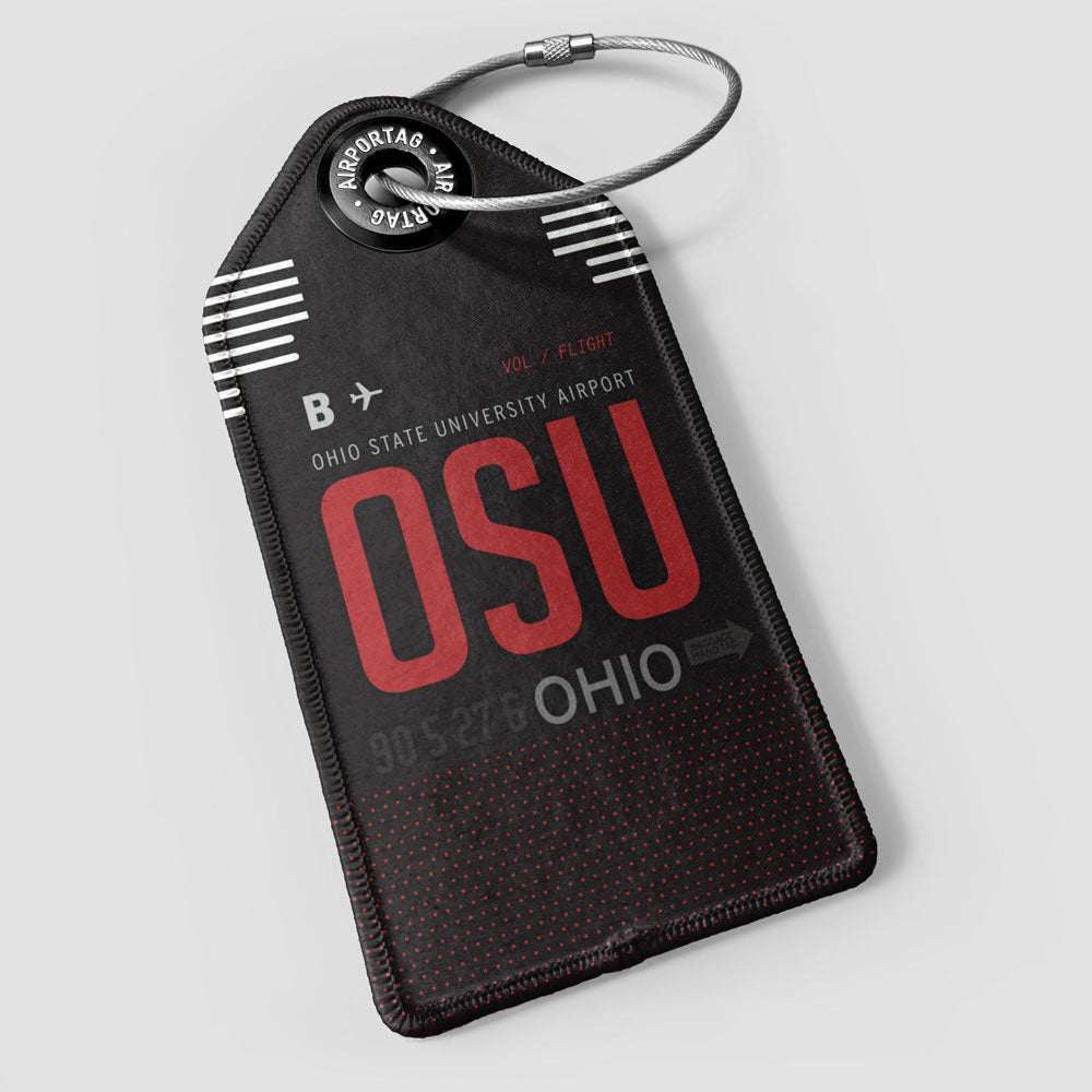 Airport Code Luggage Tag - IATA code OSU baggage tag