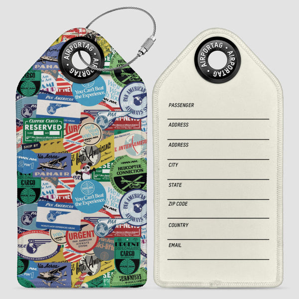 Pan Am Stickers - Luggage Tag