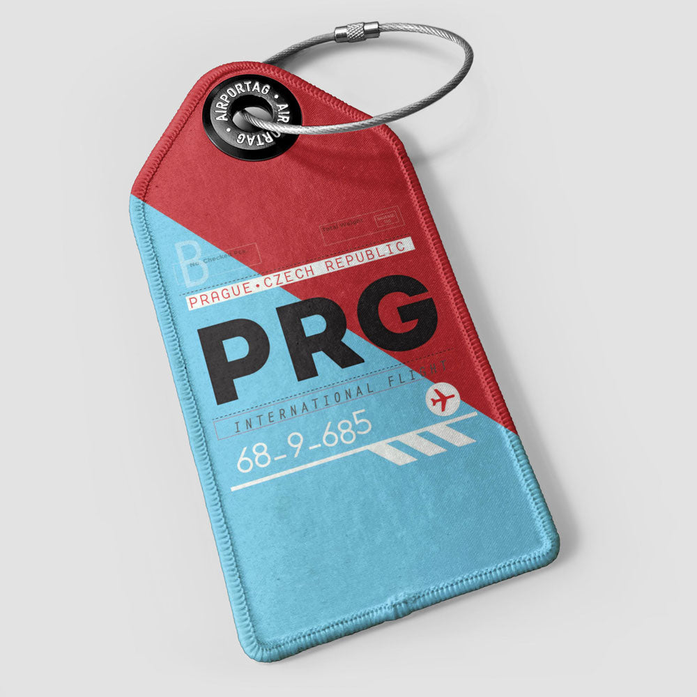 Airport Code Luggage Tag - IATA code PRG baggage tag