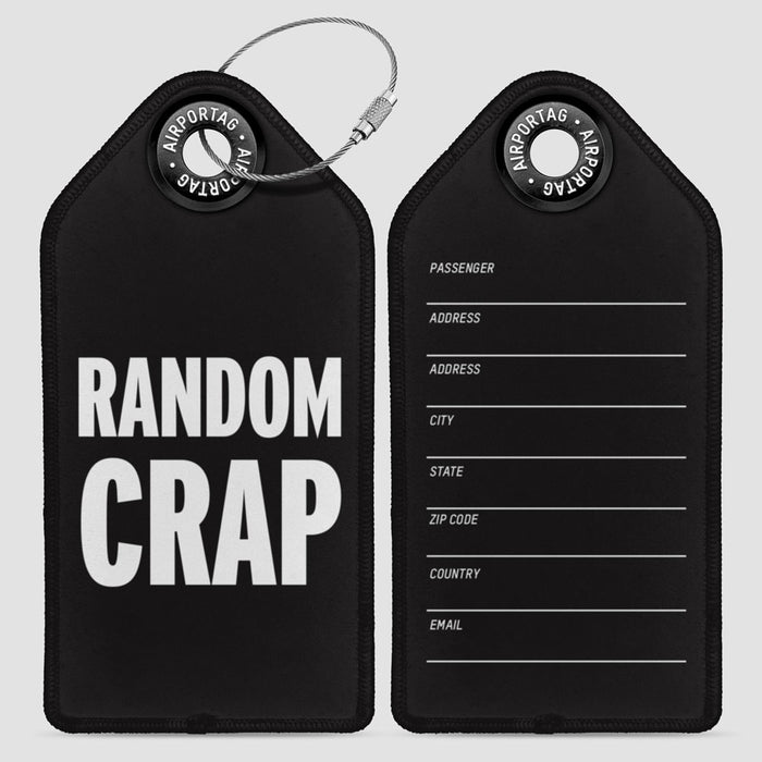 Luggage Tag - Random Crap baggage tag