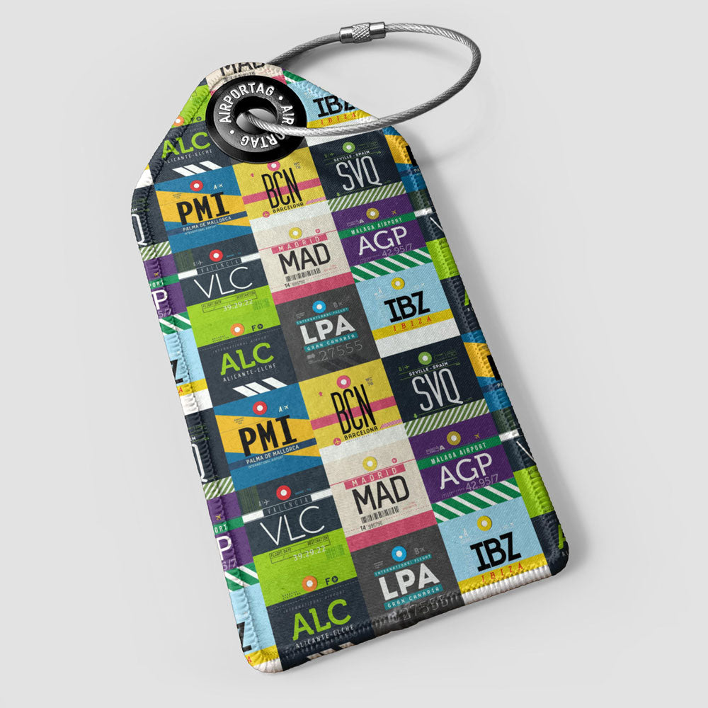 Luggage Tag - Spanish Airports baggage tag