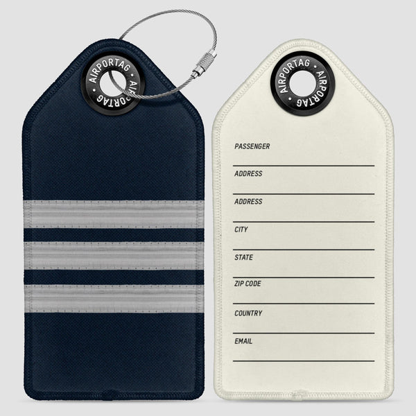 Pilot Rank Luggage Tag - Travel Collection