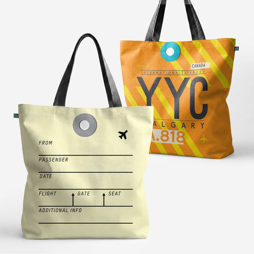 Tote Bag - YYC - Calgary International Airport - IATA code YYC
