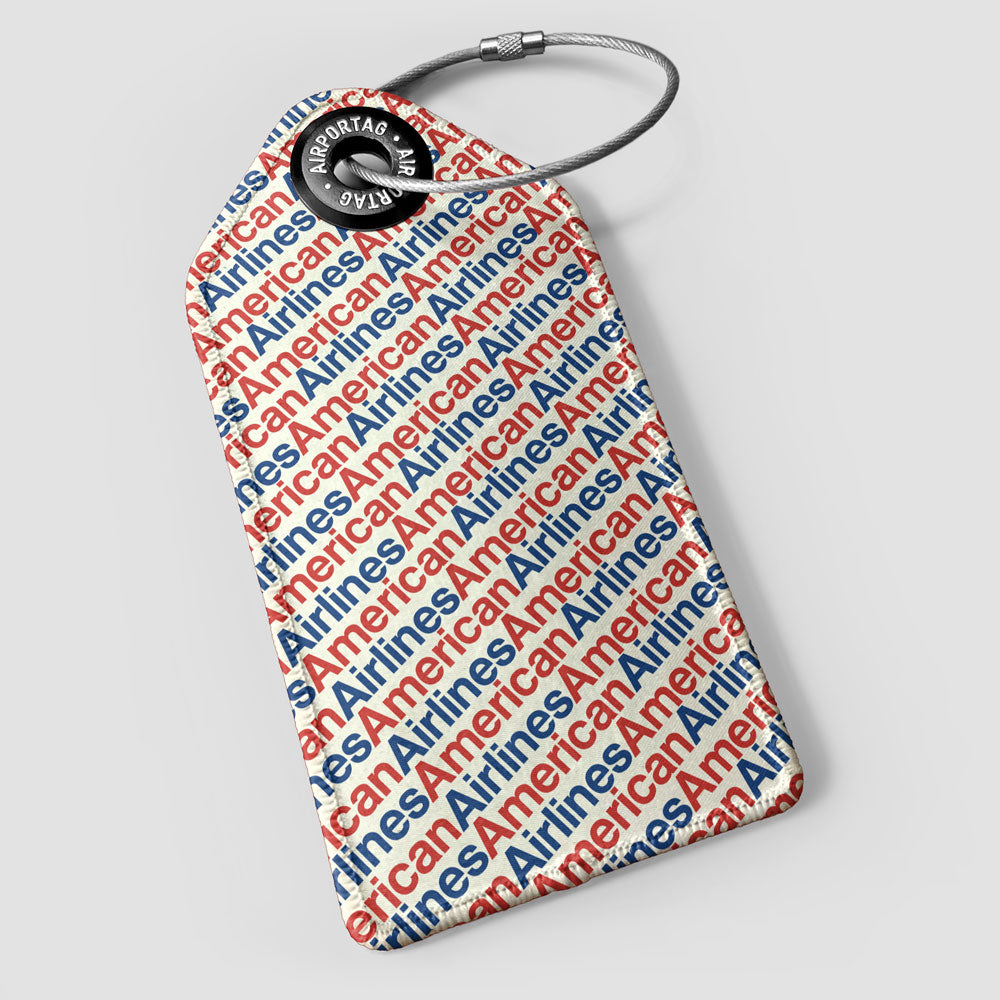 American Airlines Pattern - Baggage Tag