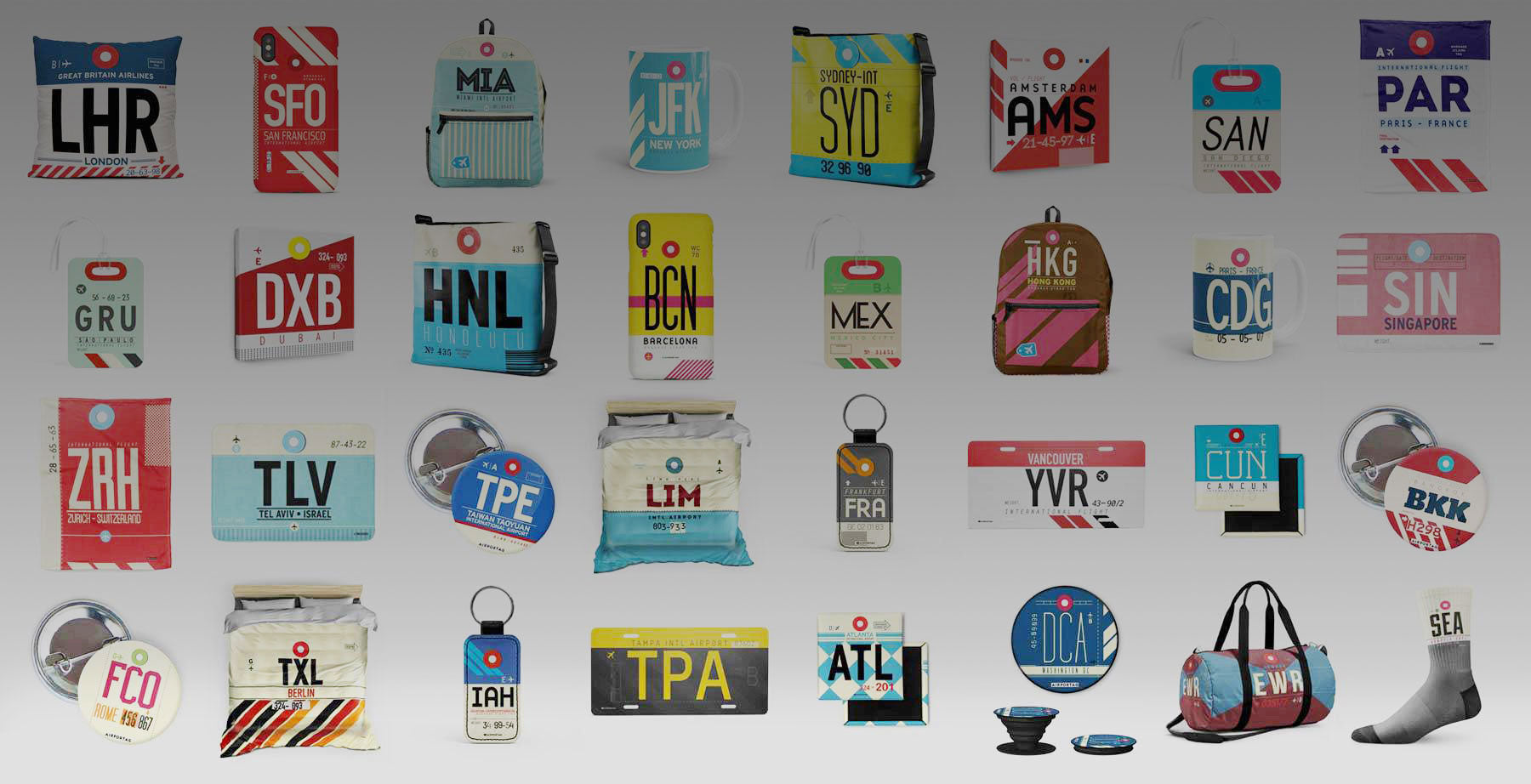 Shop Airport IATA Codes - Custom Products
