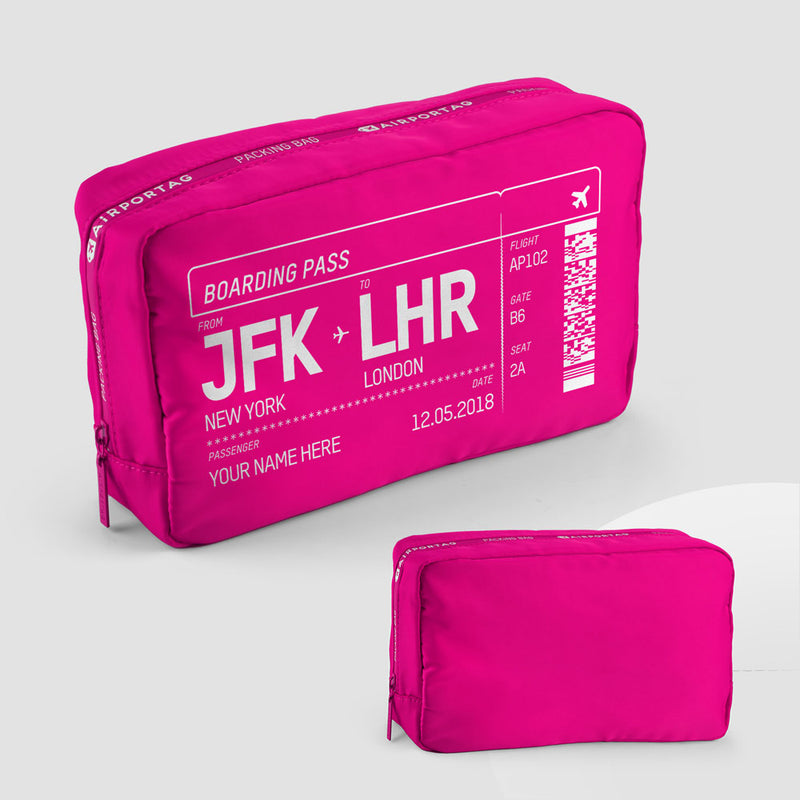 Custom Boarding Pass | Packing Bag