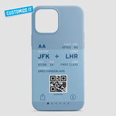 Digital Boarding Pass Phone Case - Create your own