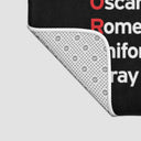 NATO Phonetic Alphabet - Bath rug