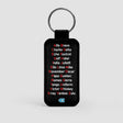 NATO Phonetic Alphabet - Leather Keychain