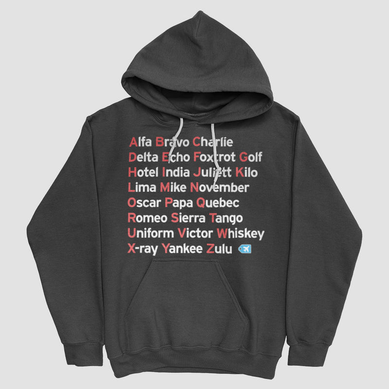 NATO Phonetic Alphabet - Pullover Hoody