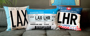 Airport Code - Custom Throw Pillow