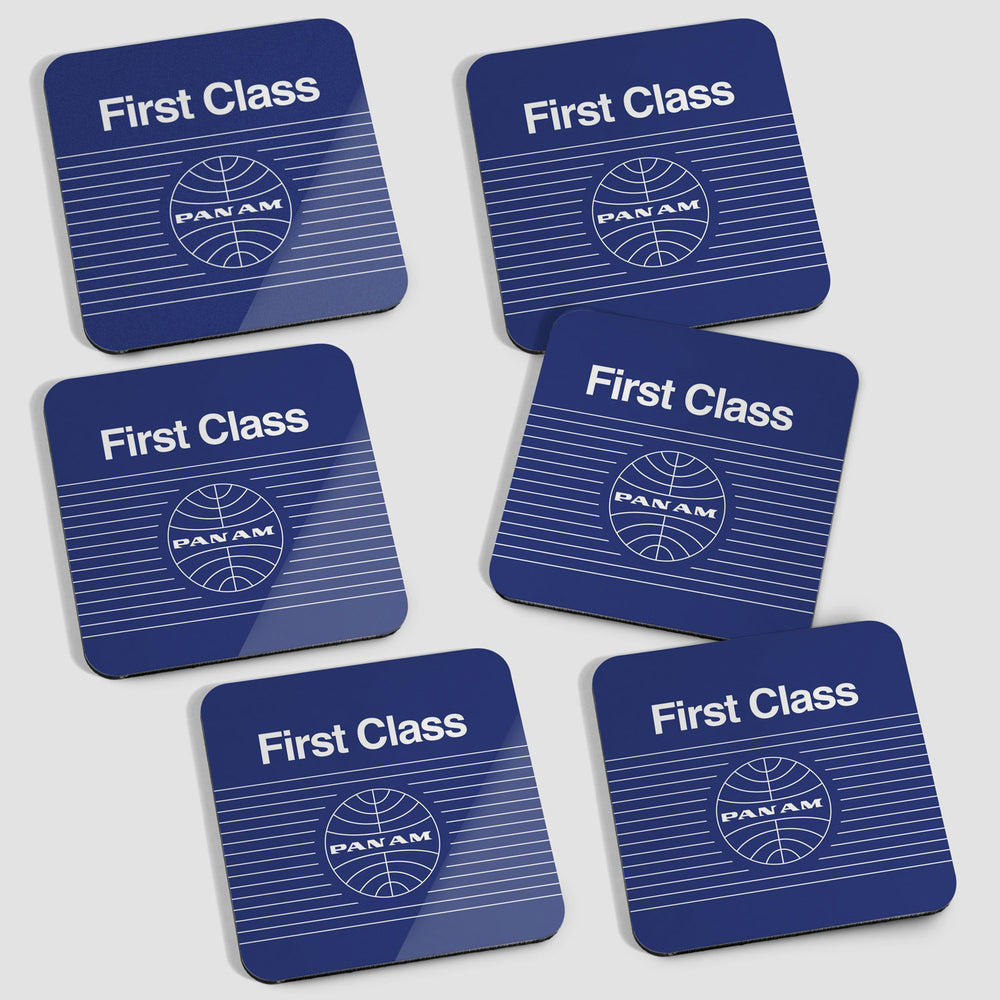 Pan Am First Class - 6 Coasters Set