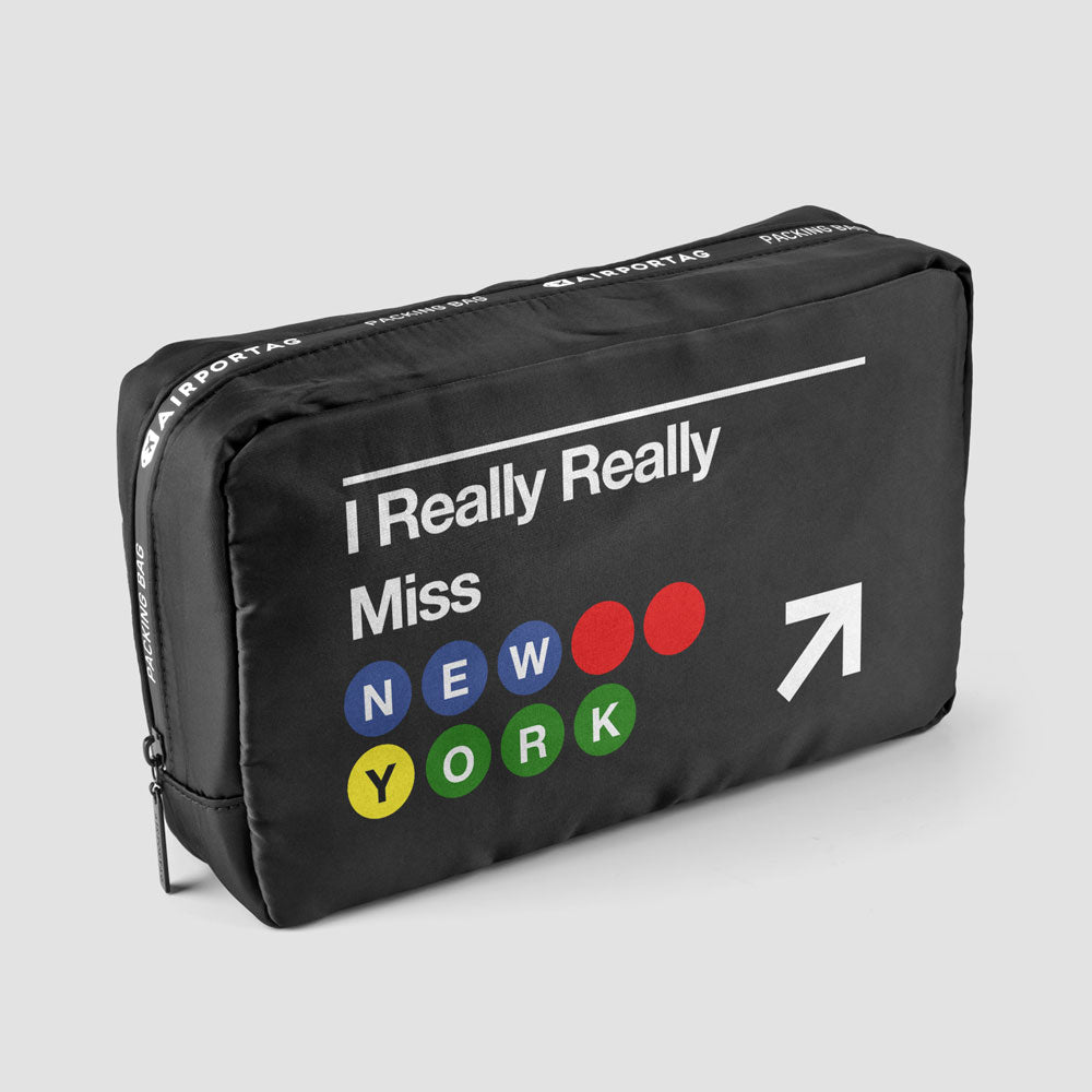 Really Miss New York Subway - Packing Bag