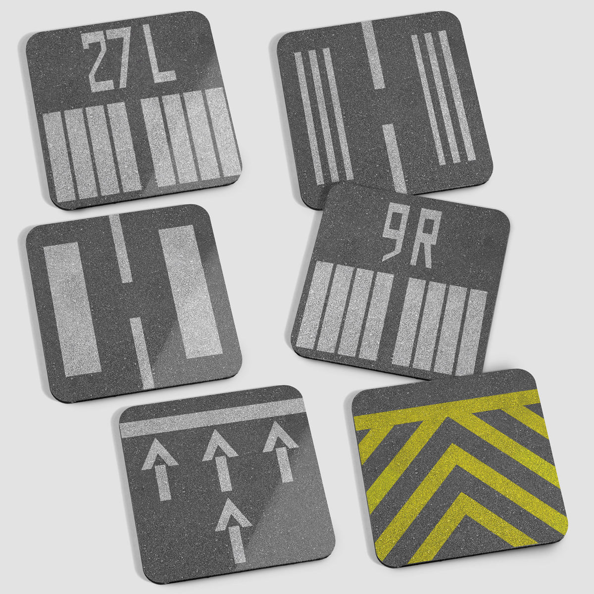 RUNWAY - 6 Coasters Set