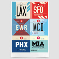 Airport Codes - Poster