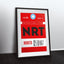 Poster - Wall Art Print - NRT - Tokyo Narita Intl Airport - IATA code NRT