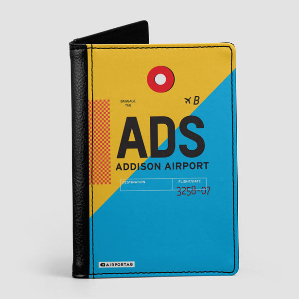 Passport Cover - Addison Airport - Texas, US - IATA code ADS
