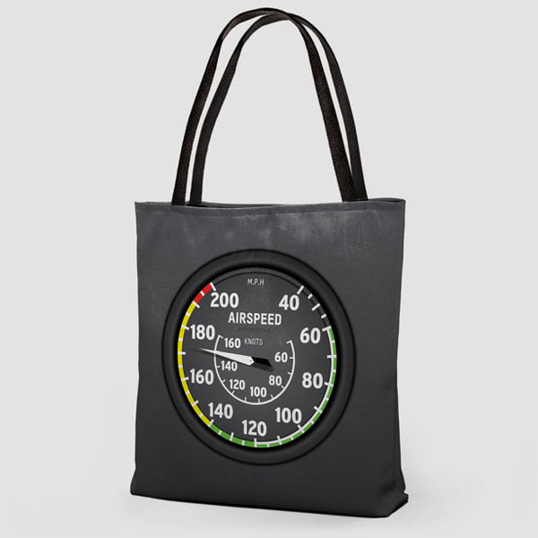 Airspeed Airplane Instrument Tote Bag
