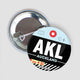Pinback Button - Auckland Airport - Auckland, New Zealand - IATA code AKL