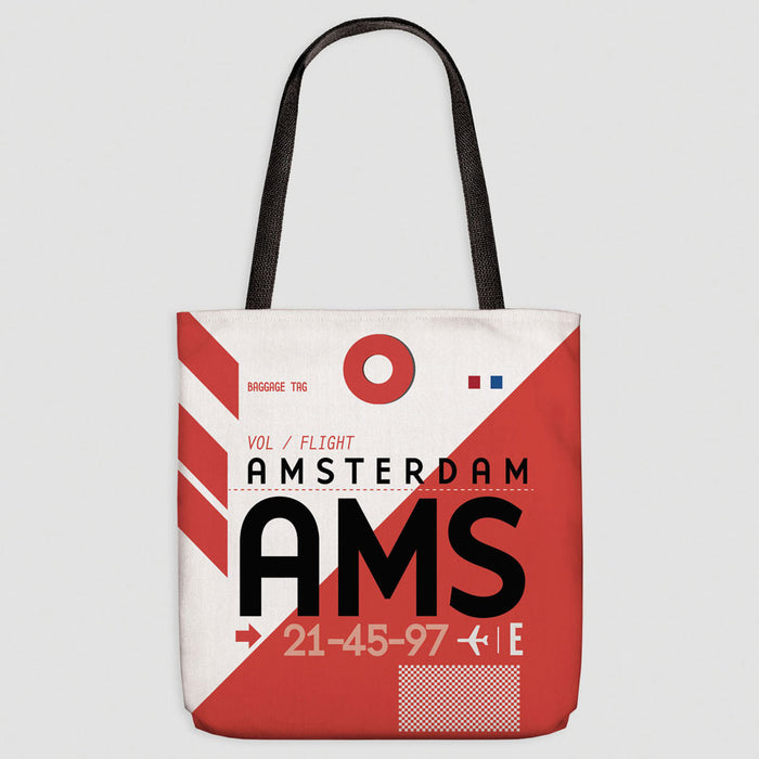 Tote Bag - AMS - Amsterdam Schiphol Airport IATA code