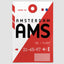 Poster - Wall Art Print - AMS - Amsterdam Airport Schiphol - IATA code AMS