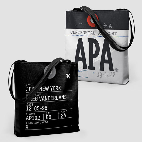 Tote Bag - APA - Centennial Airport - Denver, Colorado, US - IATA code APA