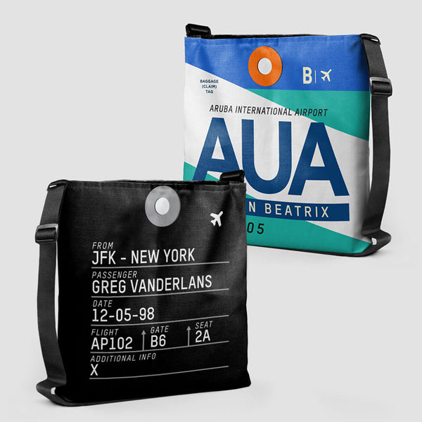 Tote Bag - AUA - Queen Beatrix Intl Airport - Aruba, Kingdom of the ...