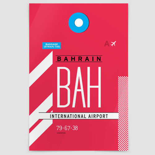 Poster - BAH - Bahrain Intl Airport - Manama, Bahrain - IATA code BAH