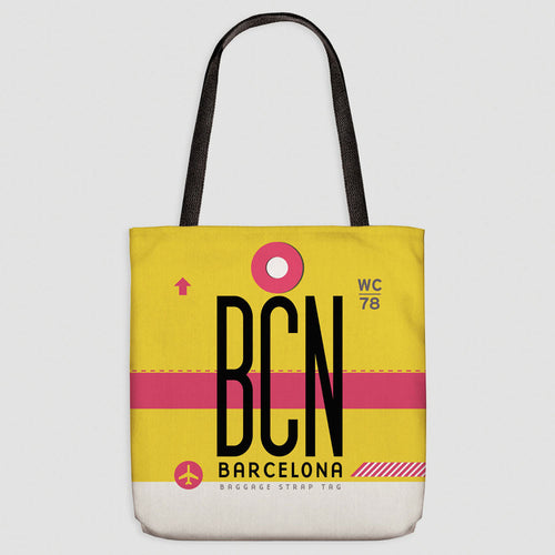 Tote Bag - BCN - Barcelona–El Prat Airport. IATA code BCN.