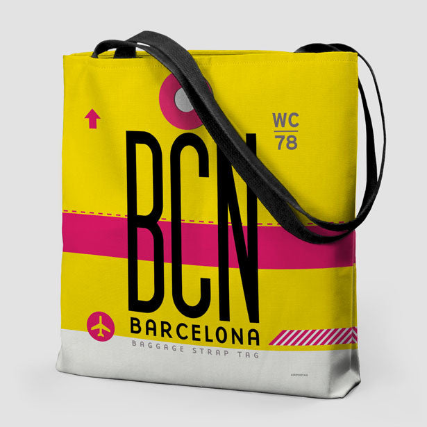 Tote Bag - BCN - Barcelona–El Prat Airport. IATA code BCN.