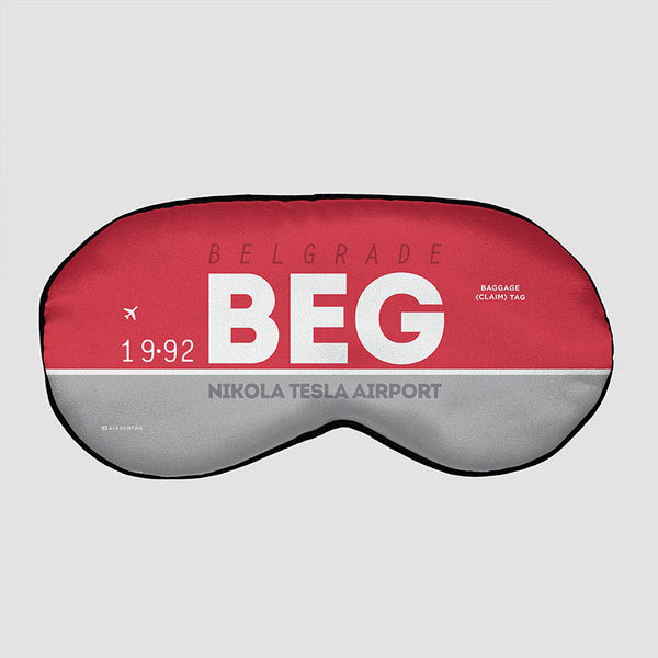 BEG - Nikola Tesla Airport - Belgrade, Serbia - Eye Mask