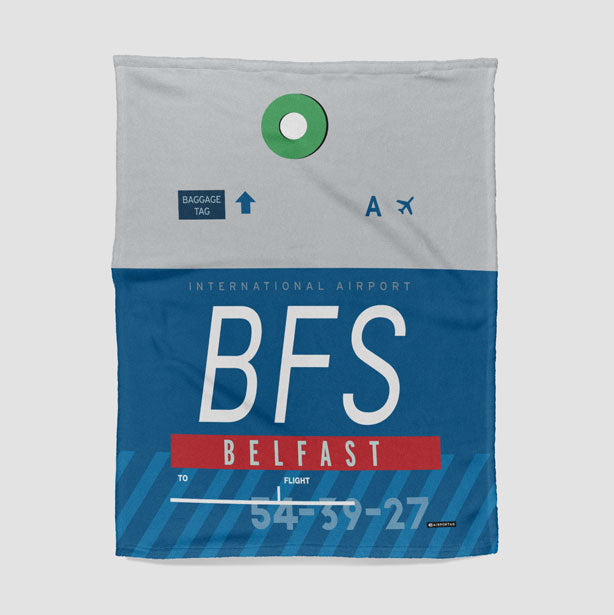 スロー ブランケット - BFS 空港コード パターン