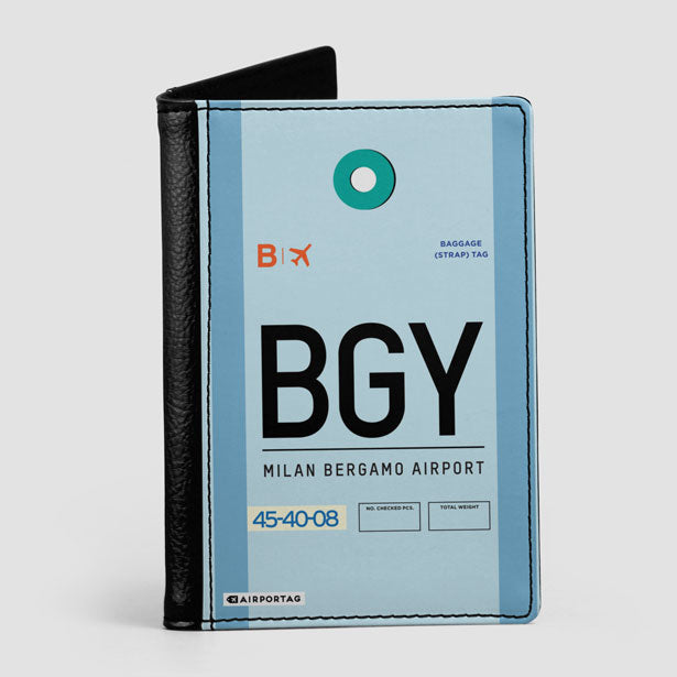 Passport Cover - Milan Bergamo Airport - Lombardy, Italy - IATA code BGY