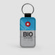 BIO - Bilbao Airport - Basque Country, Spain - Leather Keychain