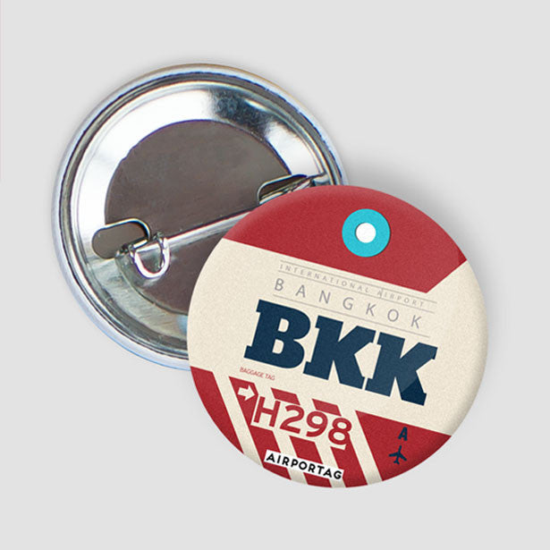 Pinback Button - Suvarnabhumi Airport - Bangkok, Thailand - IATA code BKK