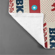 Throw Blanket - BKK airport code pattern.