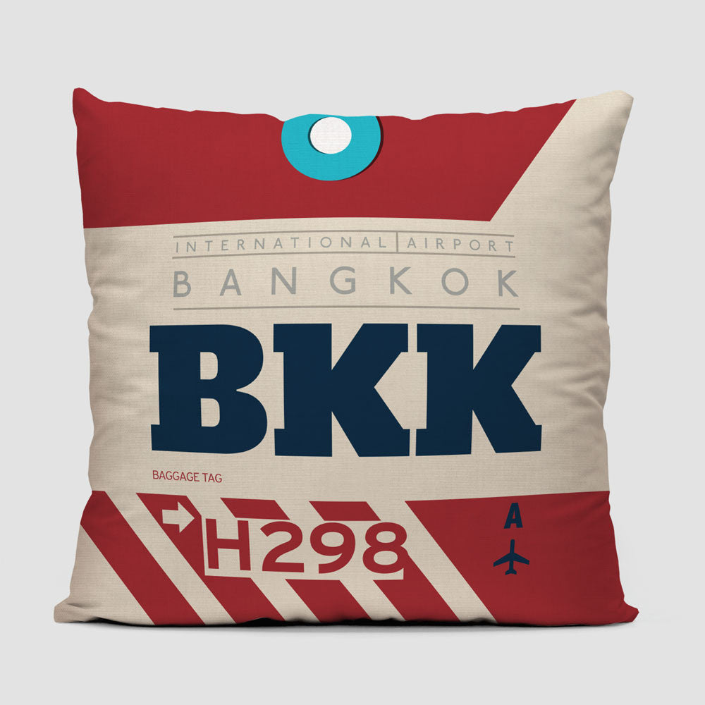 Airport Code Throw Pillow - BKK - Suvarnabhumi Airport