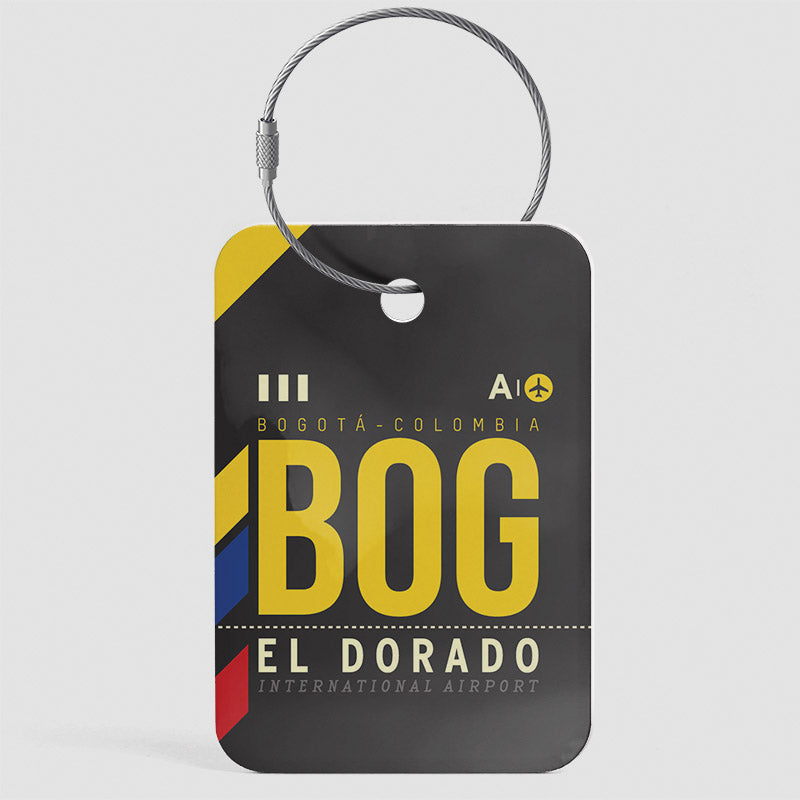 Airport Code Luggage Tag - IATA code BOG baggage tag