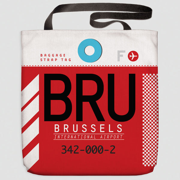 Tote Bag - BRU - Brussels Airport - IATA code BRU