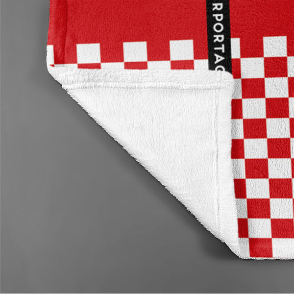 Throw Blanket - BRU airport code pattern.