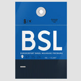 Poster - Wall Art Print - BSL - EuroAirport Basel Mulhouse Freiburg ...