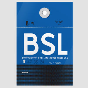 Poster - Wall Art Print - BSL - EuroAirport Basel Mulhouse Freiburg ...