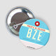 Pinback Button - Philip S. W. Goldson Intl Airport - IATA code BZE