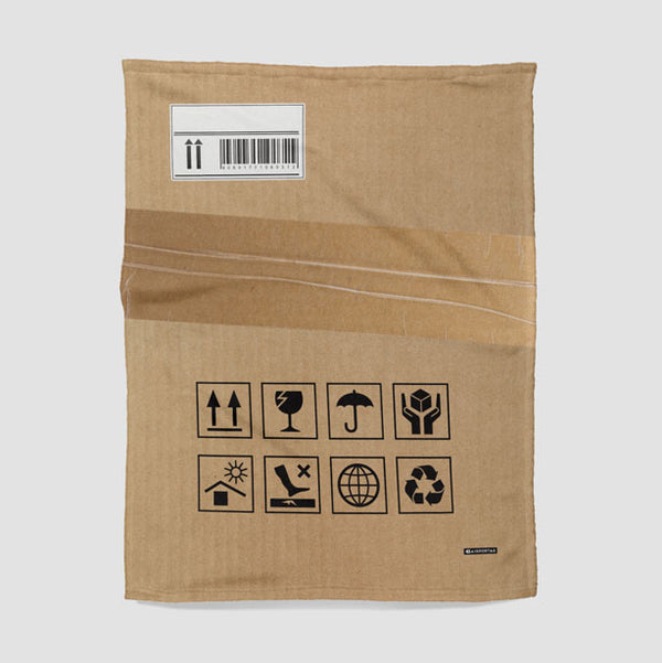 Throw Blanket - Cardboard Box