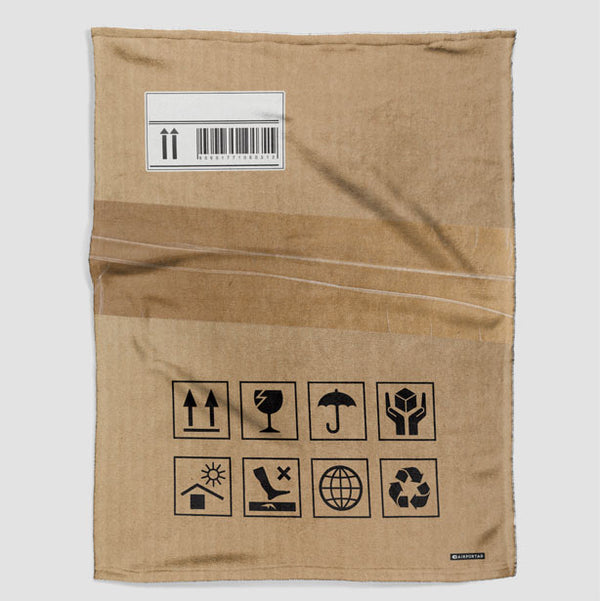 Throw Blanket - Cardboard Box