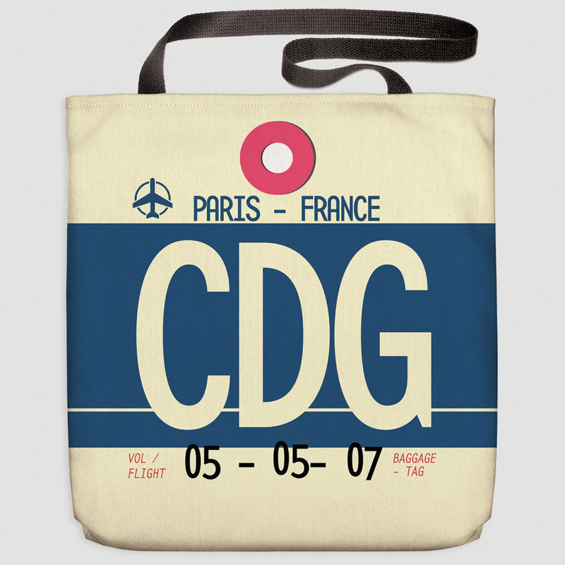 Tote Bag - CDG - Paris - Roissy Charles de Gaulle Airport