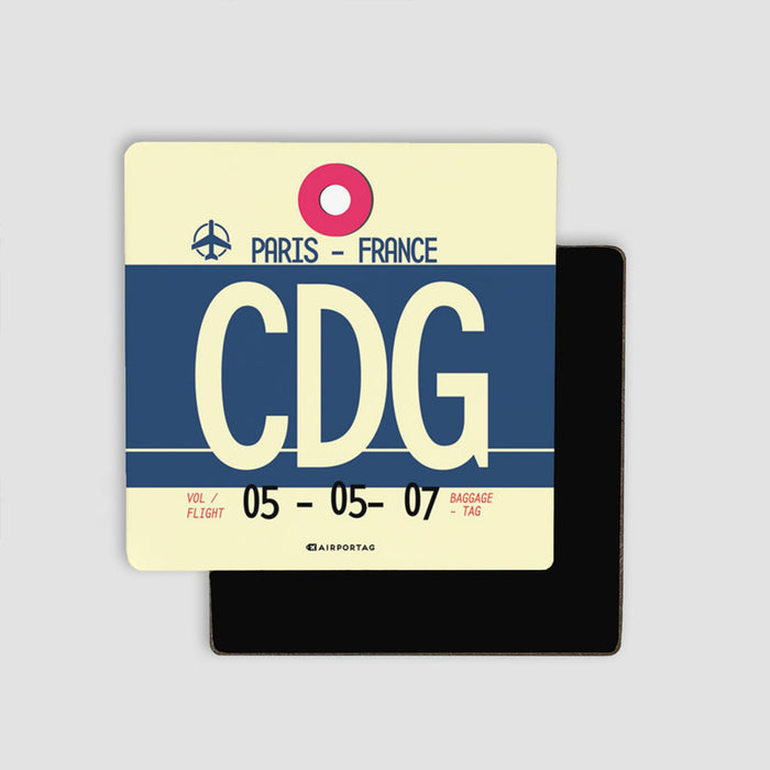 Fridge Magnets - Paris Airport - IATA code CDG