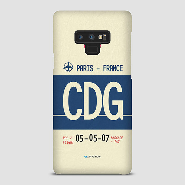 Airport Code Phone Case - IATA code CDG Mobile Cover