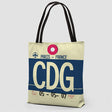 Tote Bag - CDG - Paris - Roissy Charles de Gaulle Airport